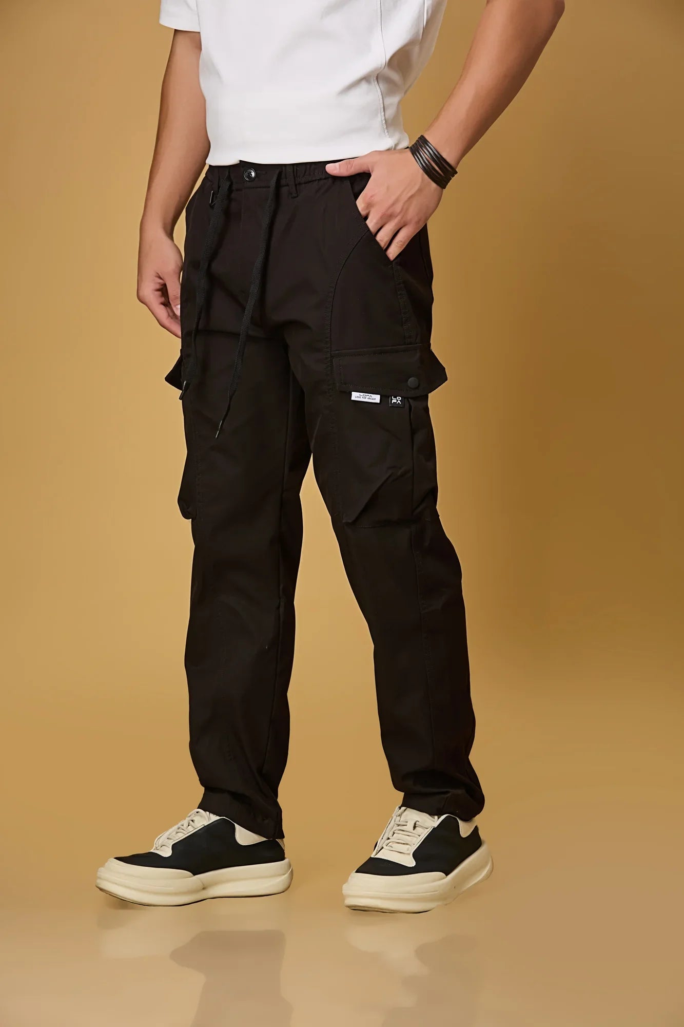 Buy Men’s Black Cargo Pants – LOFA Apparels